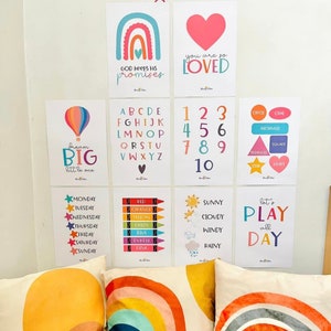 Educational Prints Preschool Wall Posters Classroom Decor - Etsy