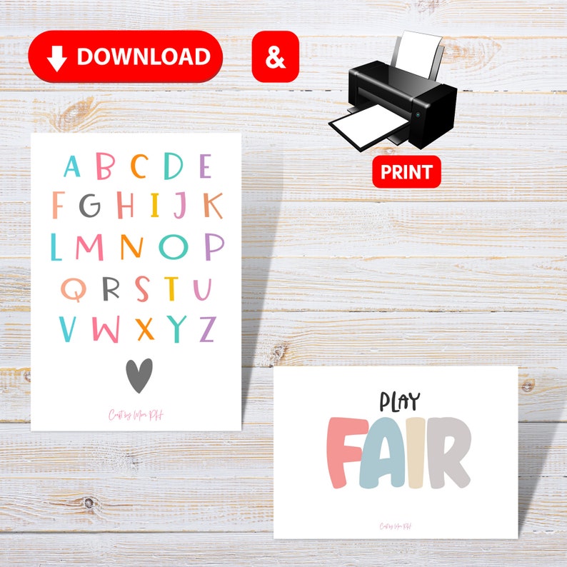 Educational Prints Preschool Wall Posters Classroom Decor - Etsy