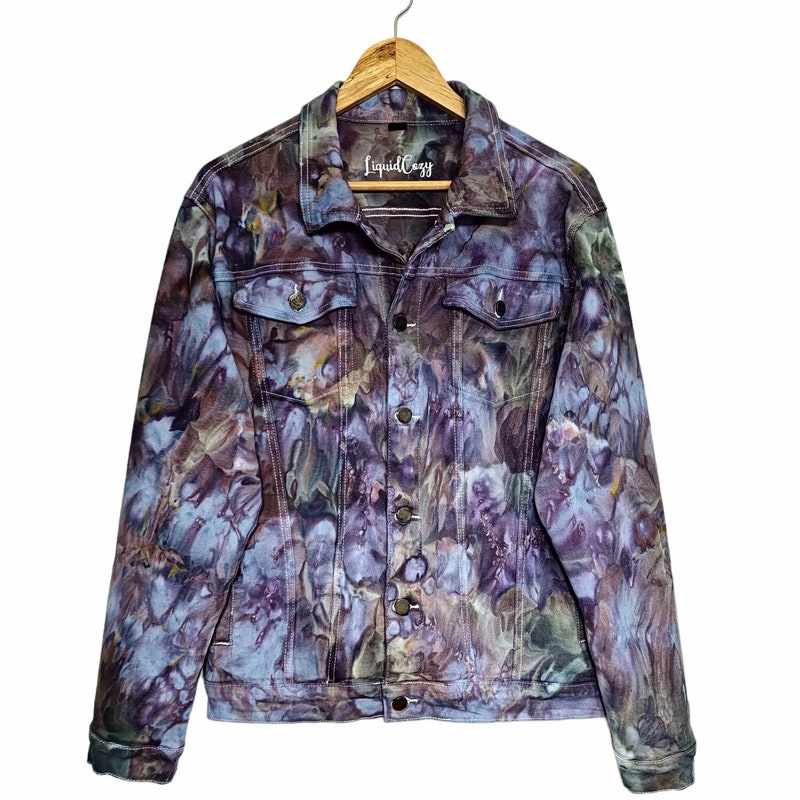 Tie Dye Denim Jacket - Etsy