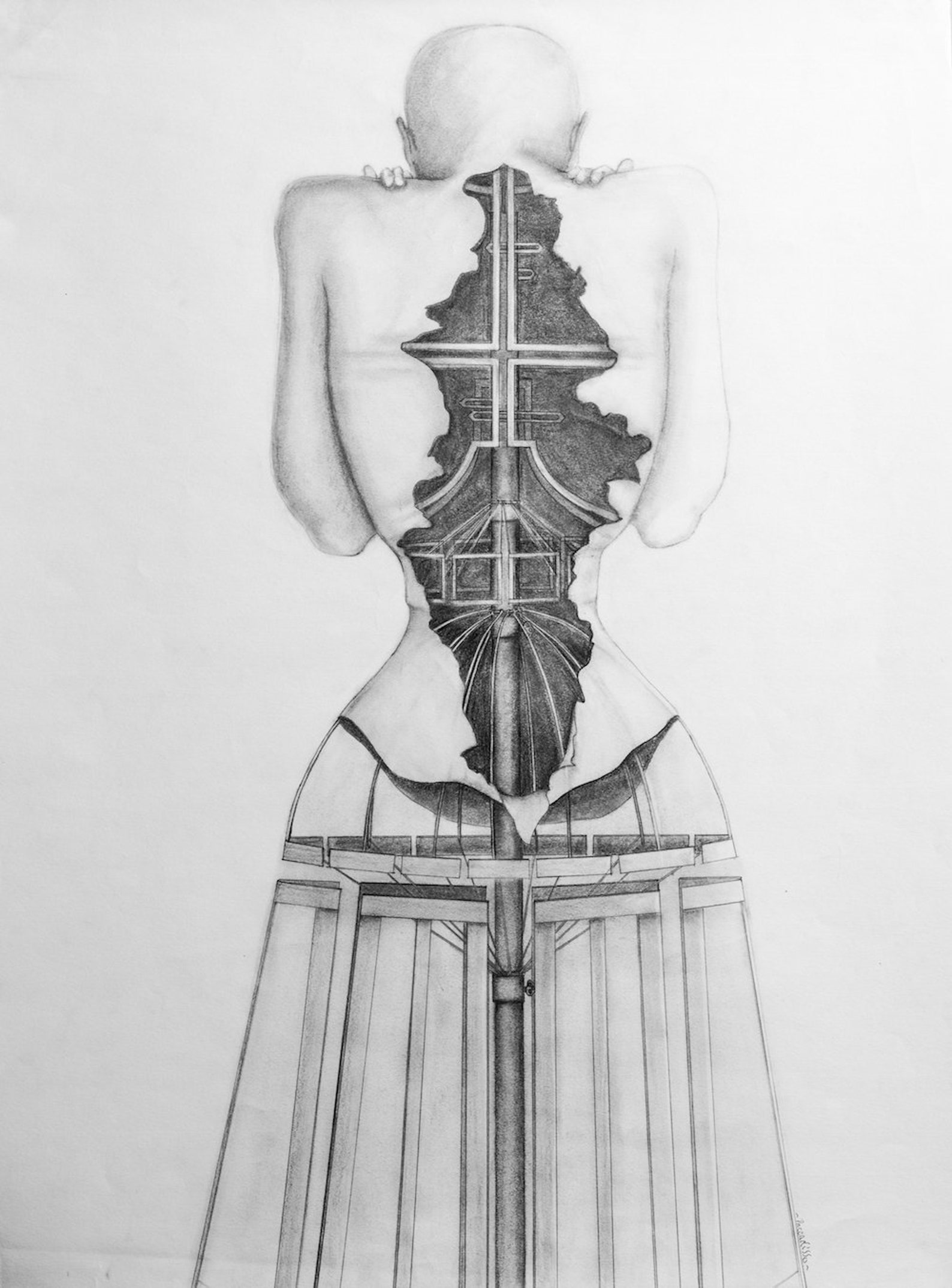 Original Drawing Disintegration | Etsy