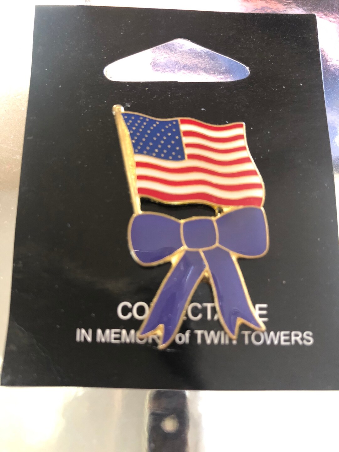 Memory of Twin Towers Pin - Etsy