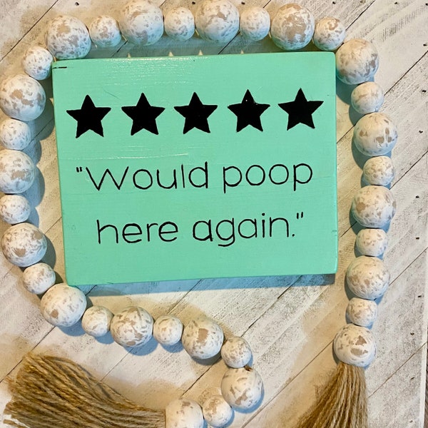 Poop Review Sign Bathroom - Etsy