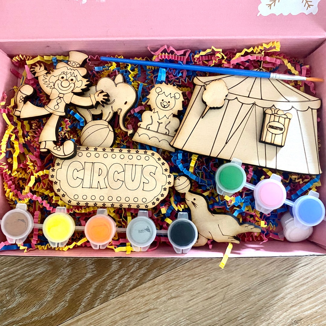 Circus DIY Paint Kit | Kids Paint KIT | Children's Birthday Party Craft ...
