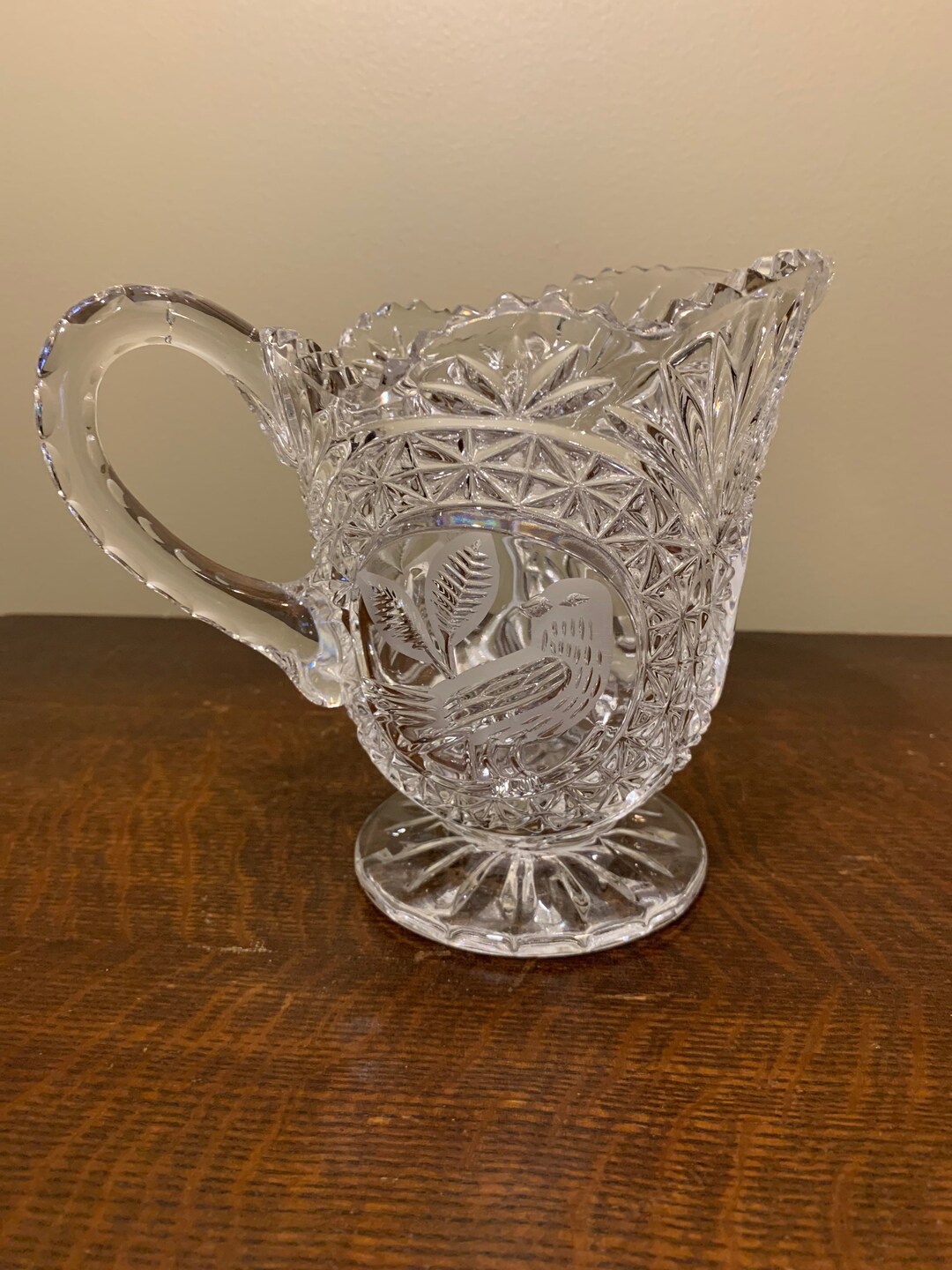 Hofbauer “the Byrdes” Collection German Crystal 6 1/2” Pitcher - Etsy