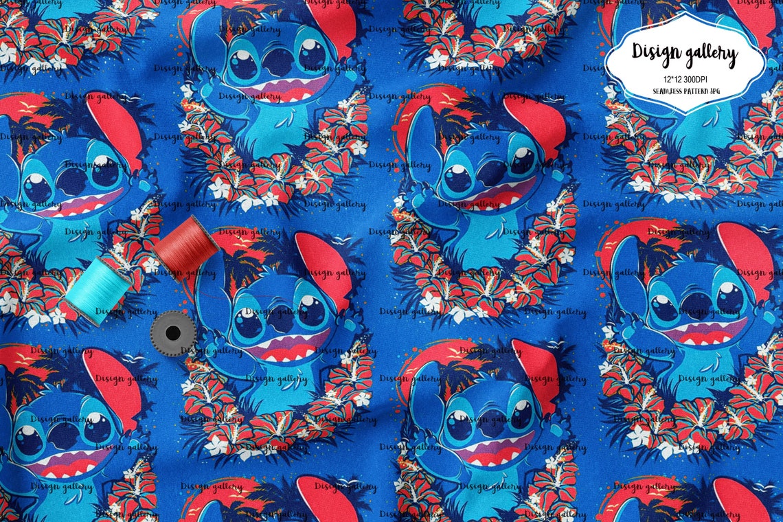 Lilo & Stitch Cartoon seamless patterns | Etsy