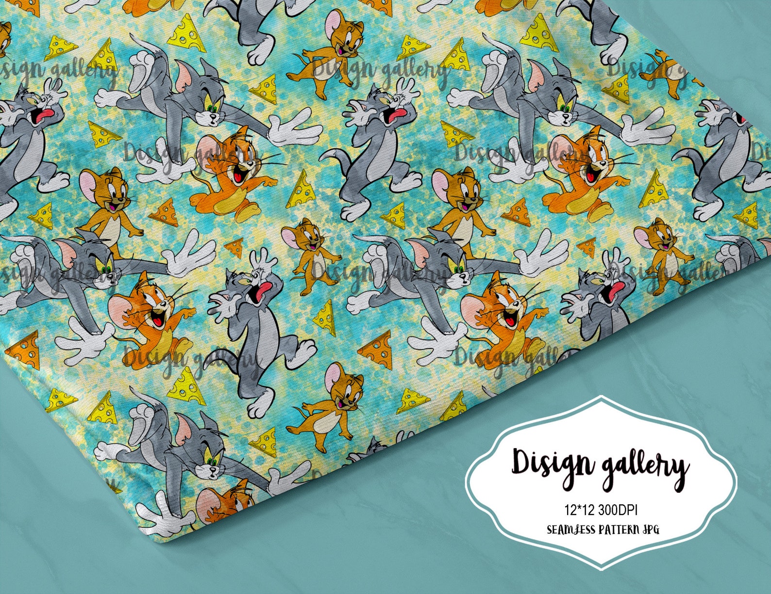 Tom and Jerry Digital Seamless Patterns Use for Fabricpapers. | Etsy