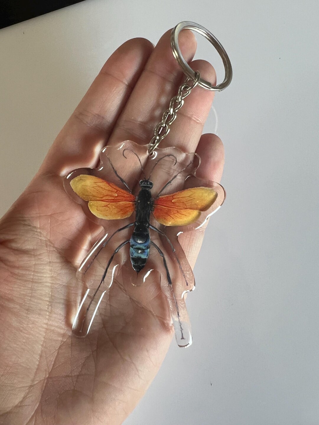 Tarantula Hawk Wasp Acrylic Keychain - Etsy