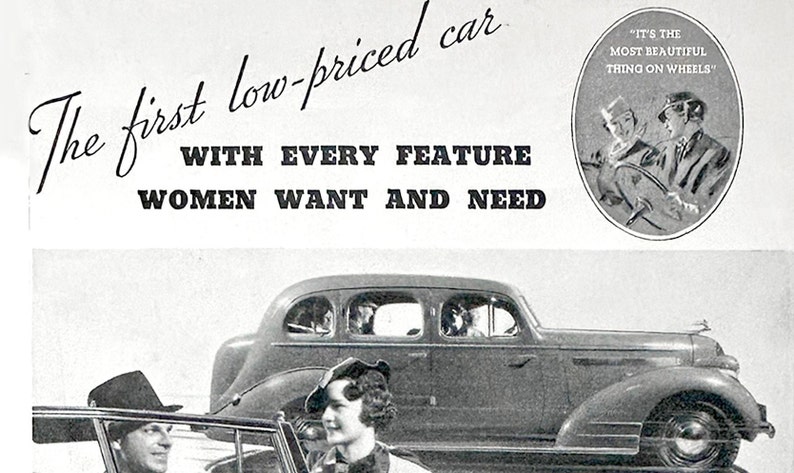 35' Pontiac Ad, Car Lover Gift, Mechanic Gift, Car Ad, Vintage ...