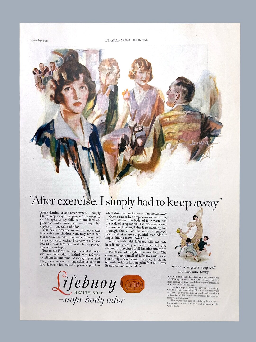 1920s Lifebuoy Soap Ad Print for Vintage Bathroom Room Decor - Etsy
