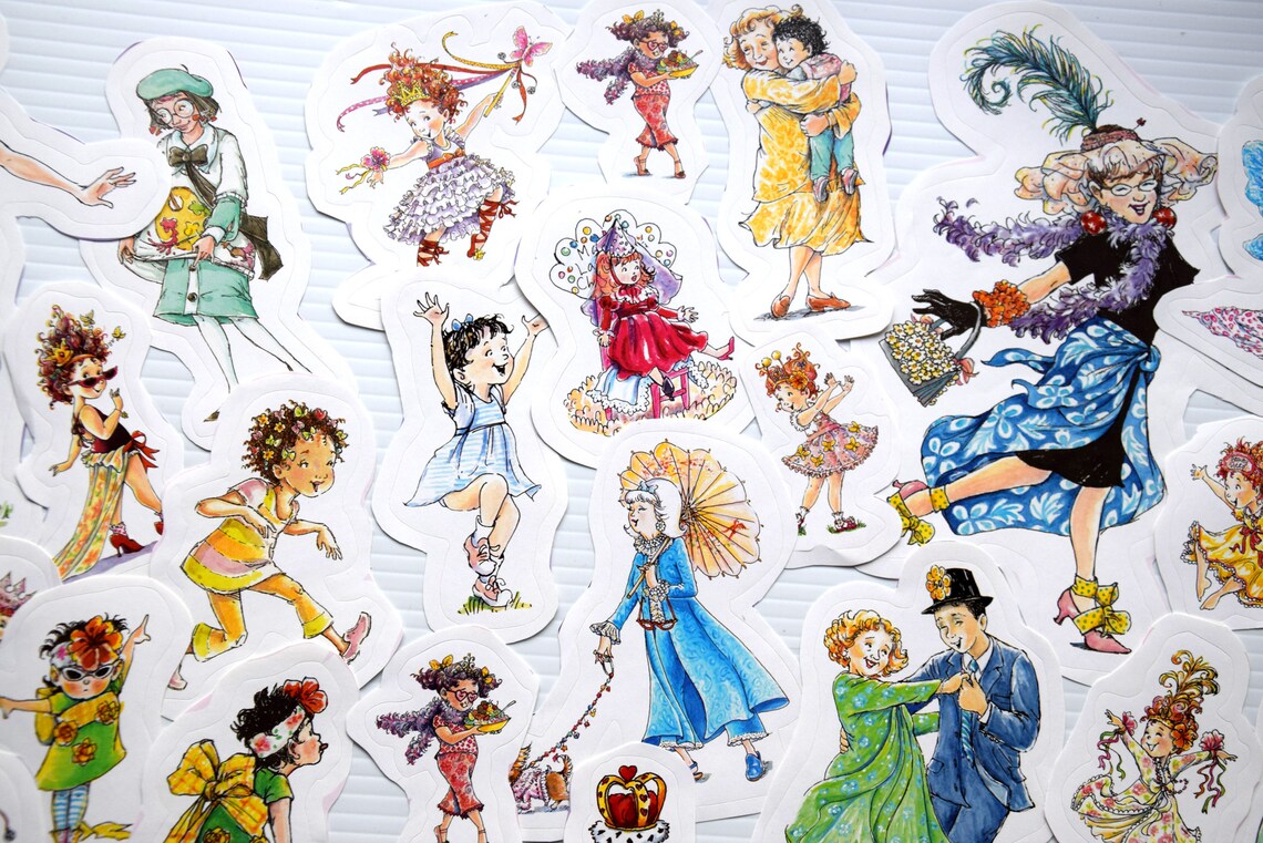 Vintage Fancy Nancy Stickers for Junk Journals and Scrapbooking ...