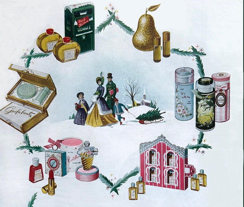 1950s Avon Ad, Vintage Magazine Perfume Advertising, Hair Salon Decor ...