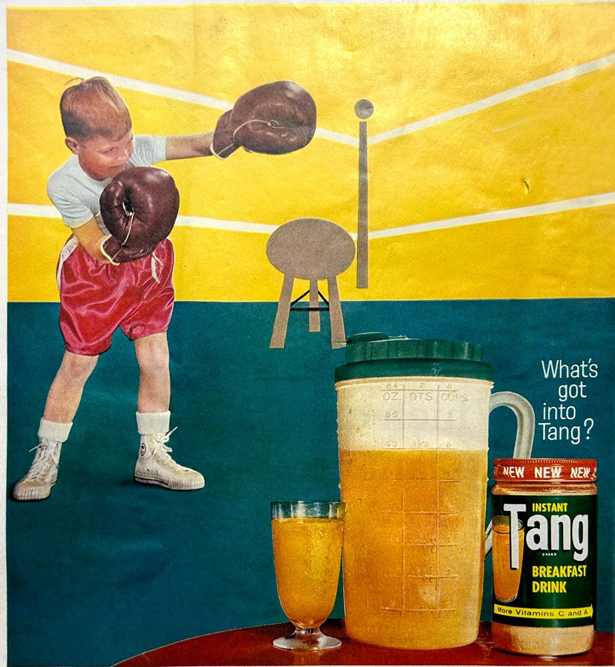 Tang Ad, 1961 Vintage Magazine Ad, Vintage Advertising Print, Magazine ...