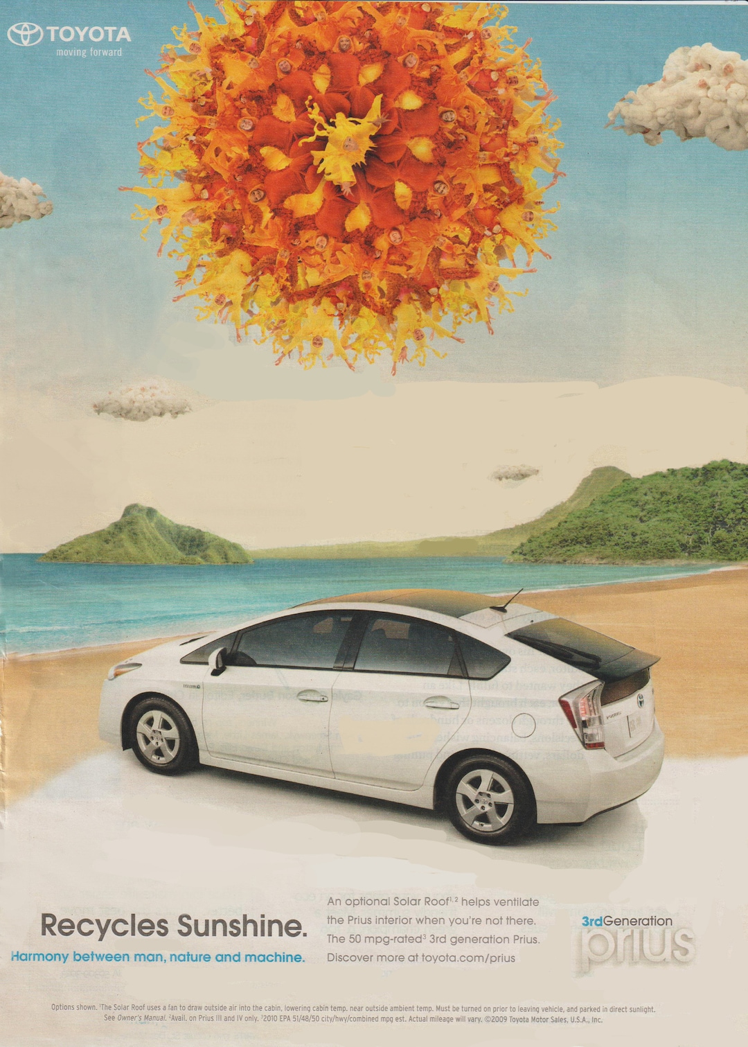 2010 Toyota Prius Vintage Magazine Advertisement Print for Collectors ...