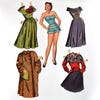 Retro 50s Women Paper Dolls – Vintage Scrapbook Ephemera (digital ...