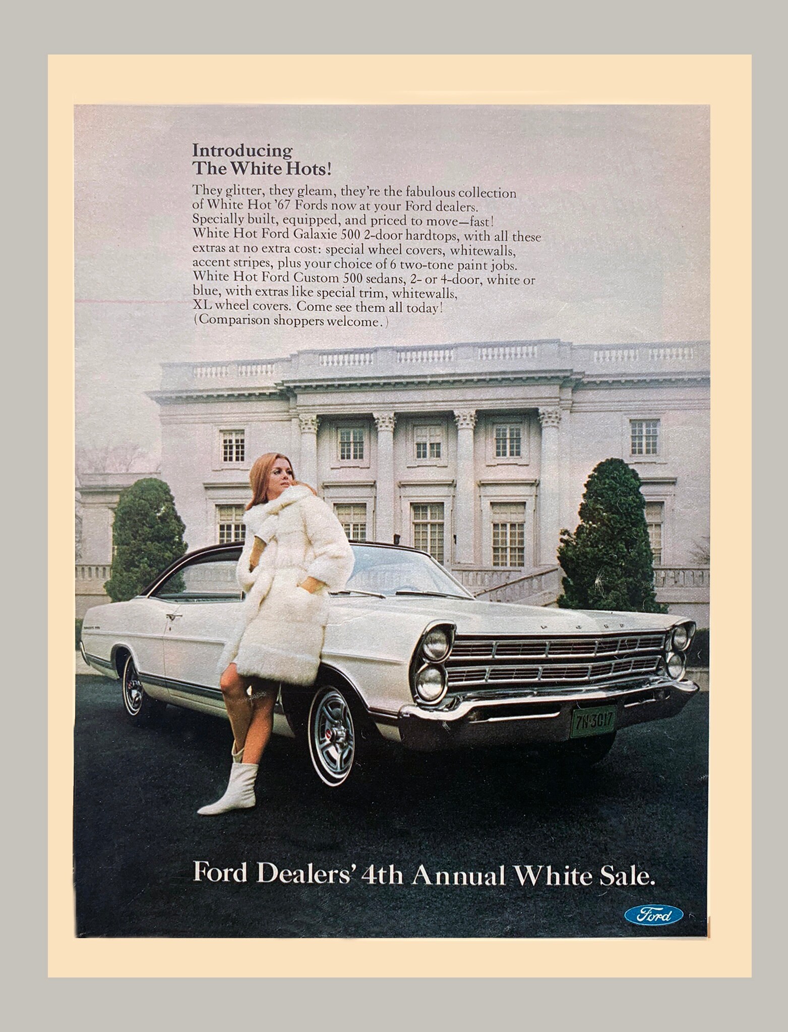 Ford 67' Car Ad Vintage Magazine Ad Automobilia - Etsy