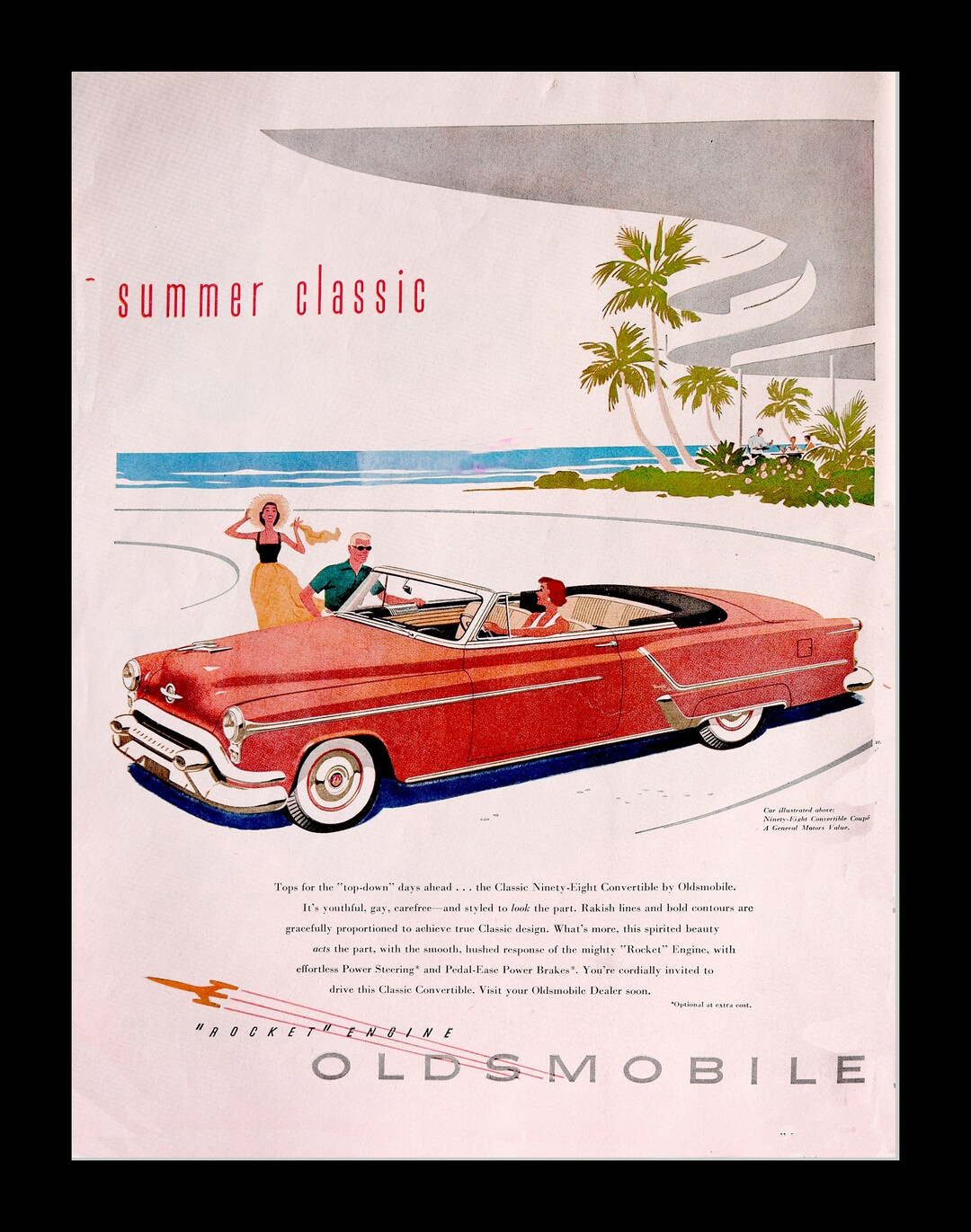 1953 Classic Oldsmobile Vintage Magazine Ad Print Advertising Ephemera ...