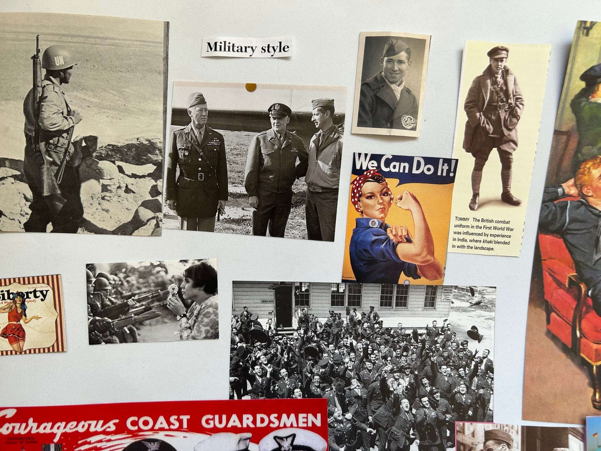 WWII Military Memorabilia Vintage Journal With Ephemera and Magazine ...