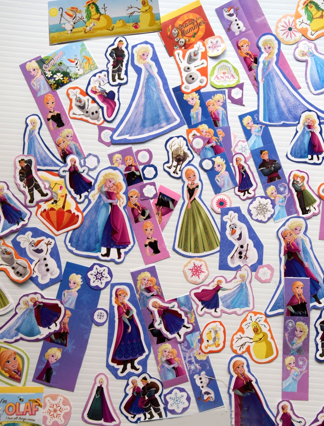 Vintage Vinyl Frozen Disney Stickers for Scrapbooking, Card Making, and ...