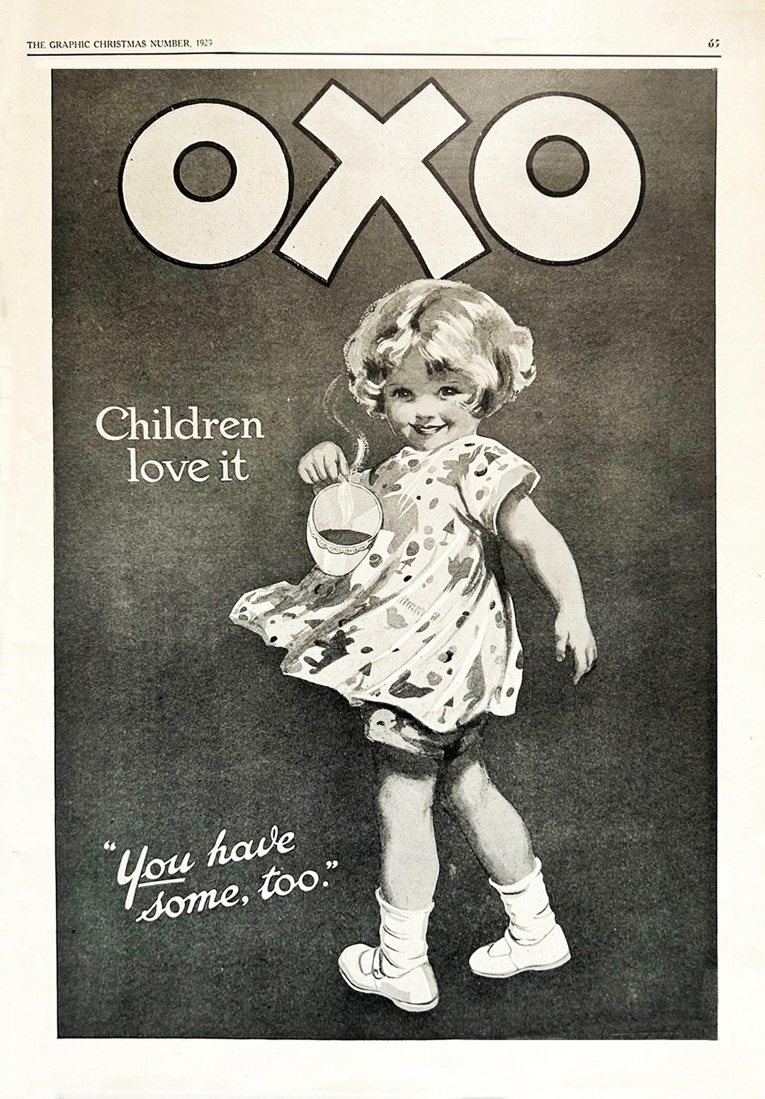OXO Ad, 1961 Vintage Magazine Ad, Vintage Advertising Print, Magazine ...