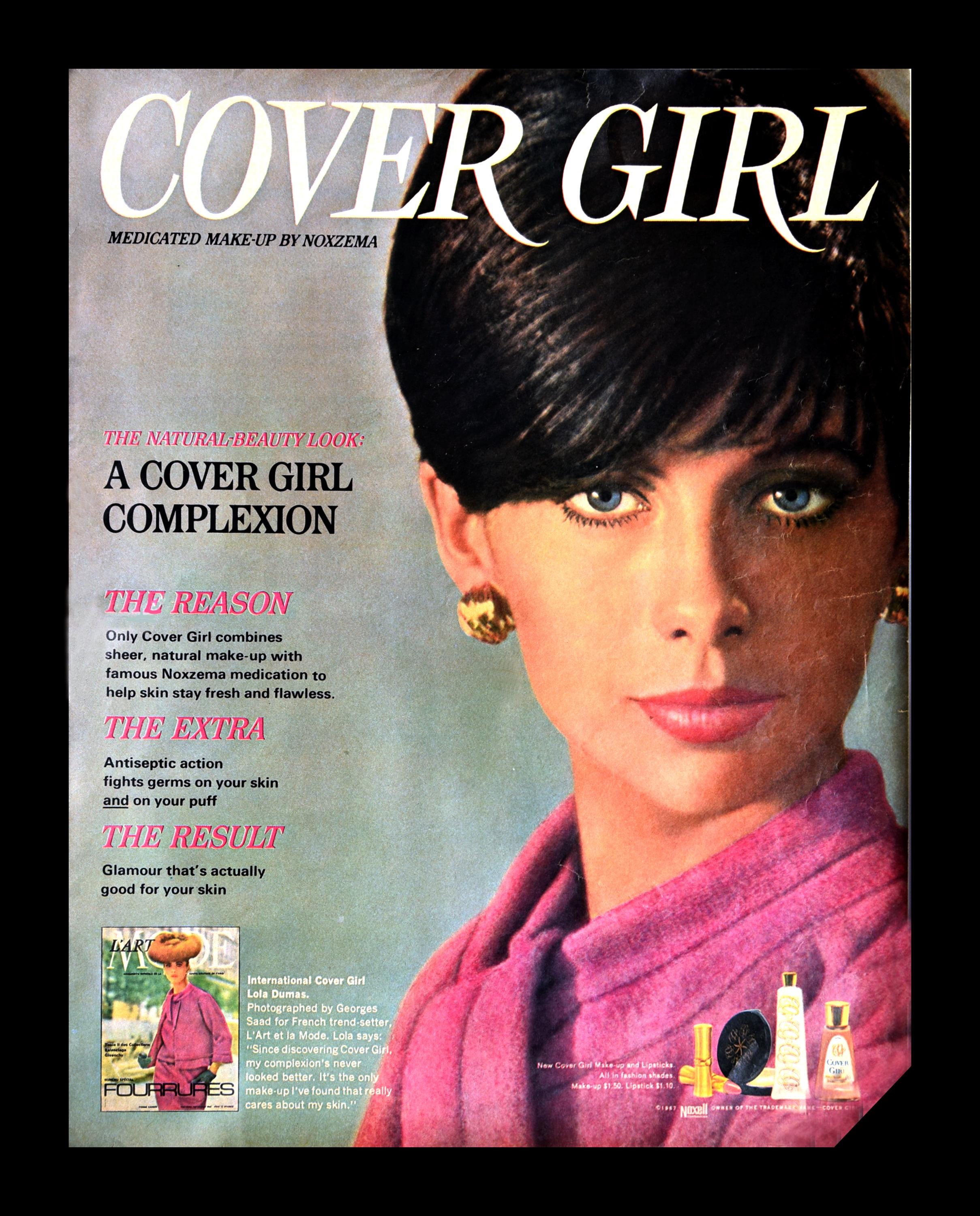 Vintage Cover Girl Ad, 1966 Lola Dumas "cover Girl" Foundation 60s ...