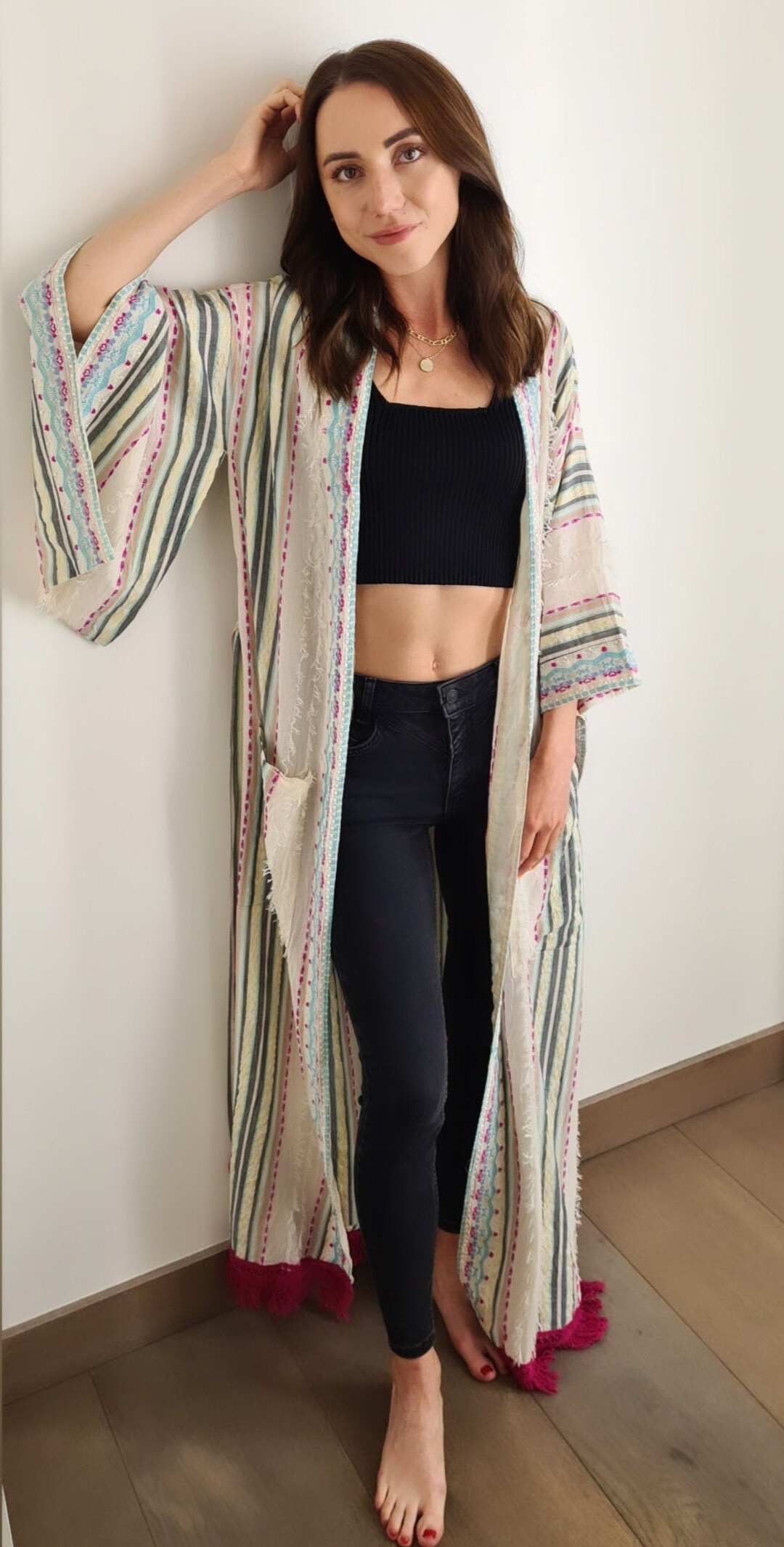 Oo-a-k Unique Kimono Design in Cream - Etsy