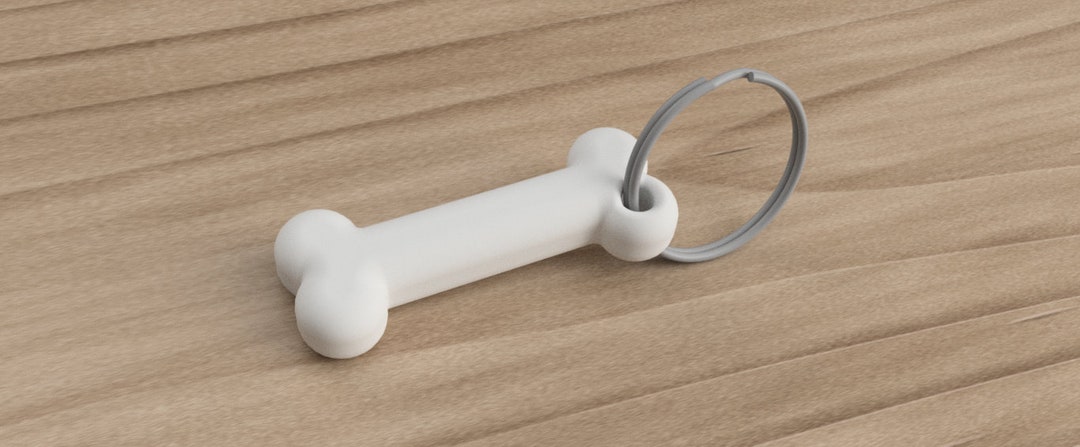 Dog Bone Keychain digital Download 3D Print File - Etsy
