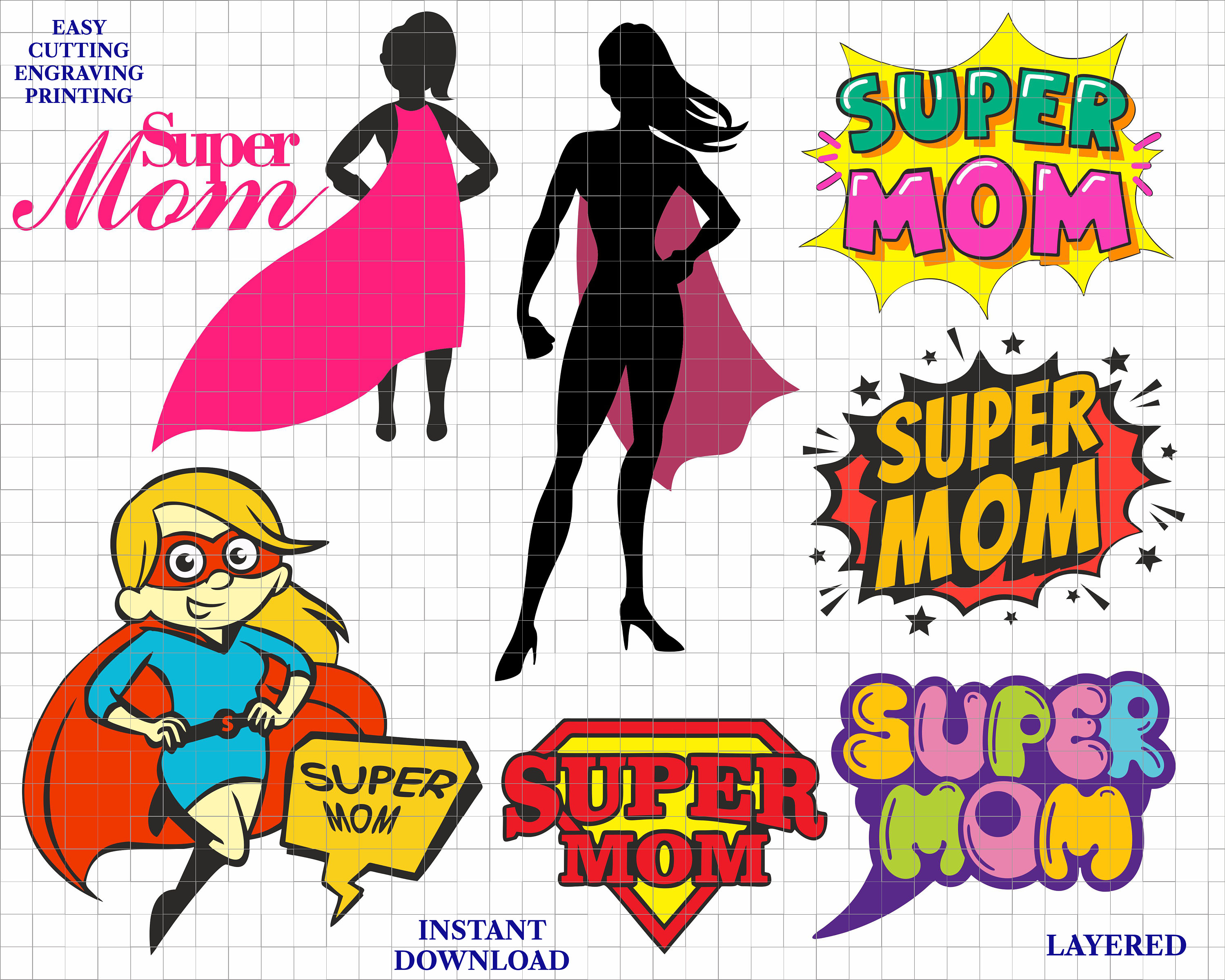 Super mom svg - jzanex