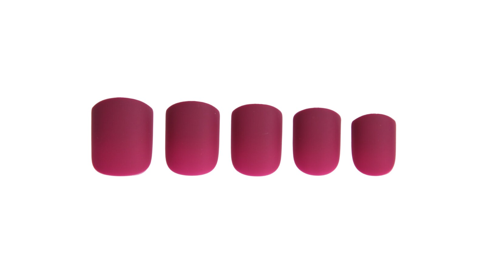 Wine Red Matte Press on Nails Short Square Nails - Etsy