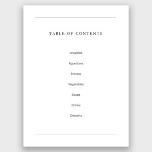 Editable Recipe Book Template 2 | Modern Minimal | Printable Recipe ...