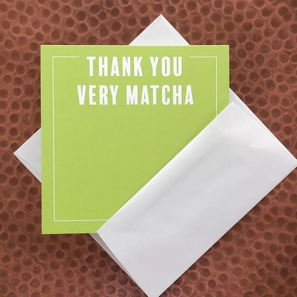 Thank You Very Matcha - Etsy