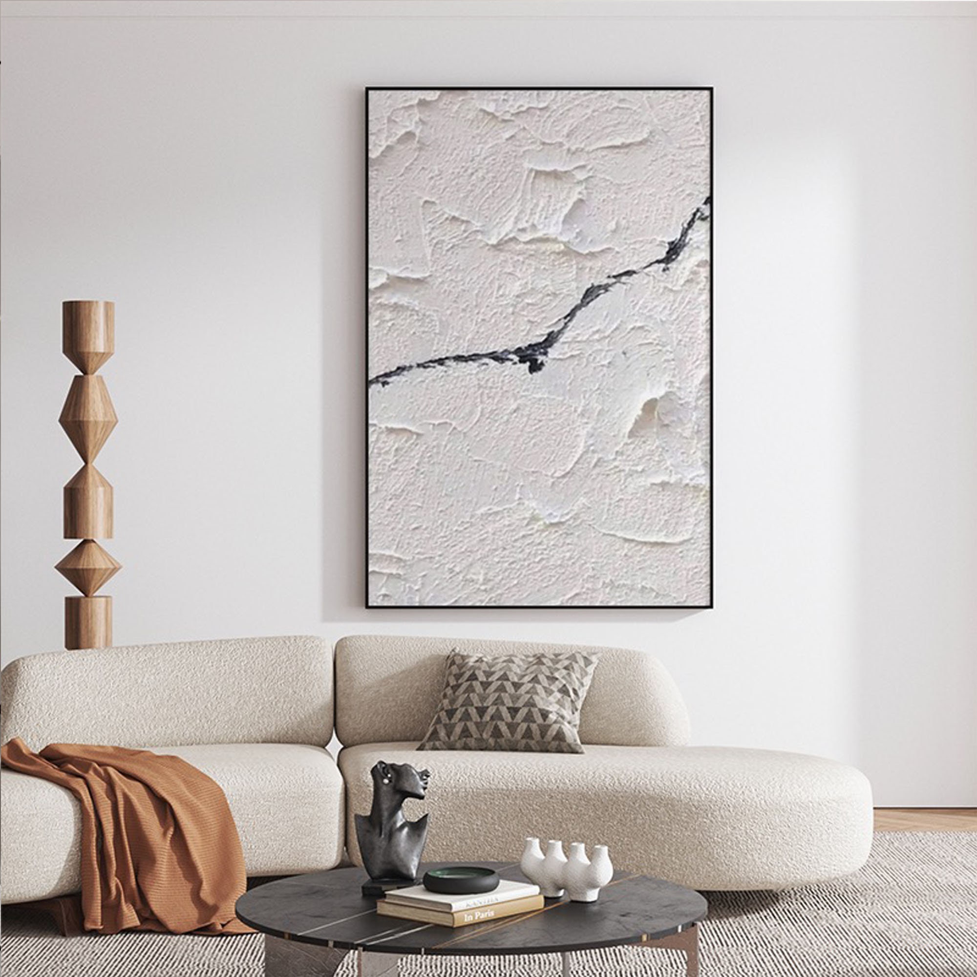White Texture Painting Original Abstract Painting Modern White - Etsy