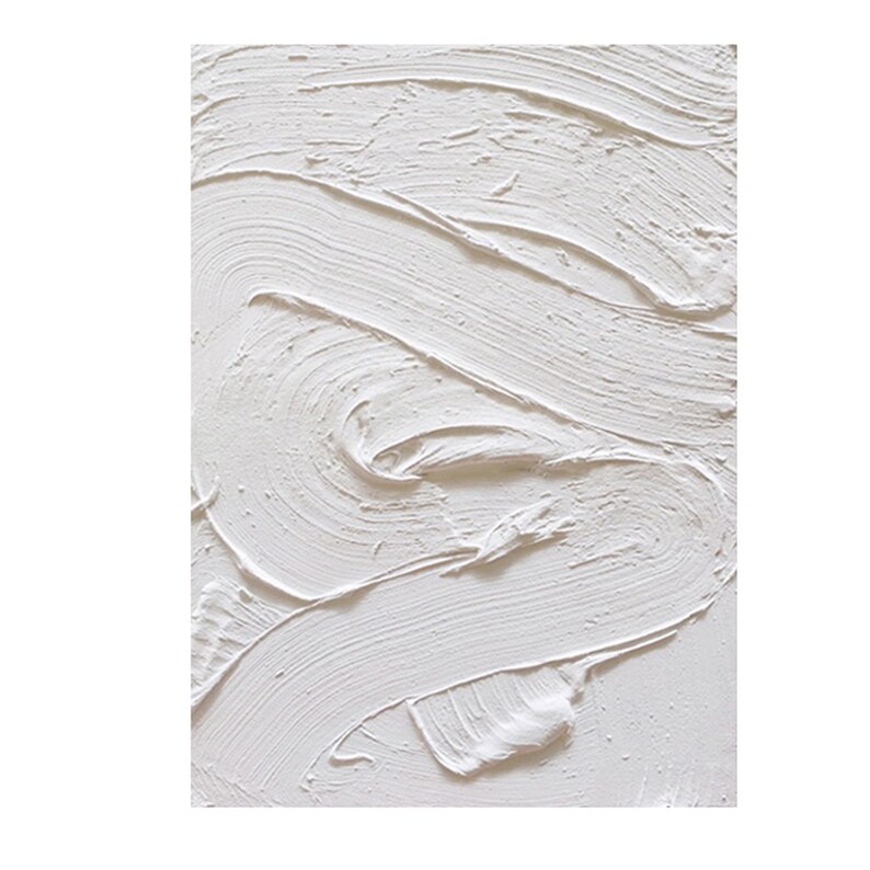 White Texture Painting White 3D Textured Painting White Minimalist ...