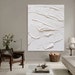 White Texture Painting White 3D Textured Painting White Minimalist ...