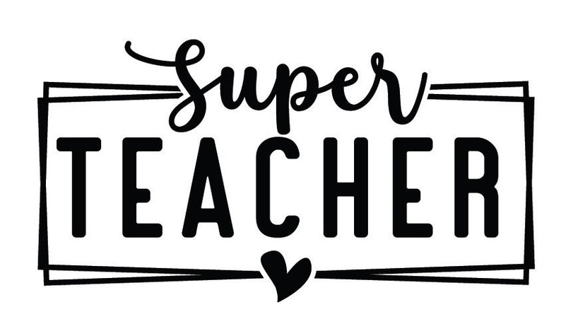 Teacher SVG Clip Art Digital Cut File for Educators - Etsy Australia
