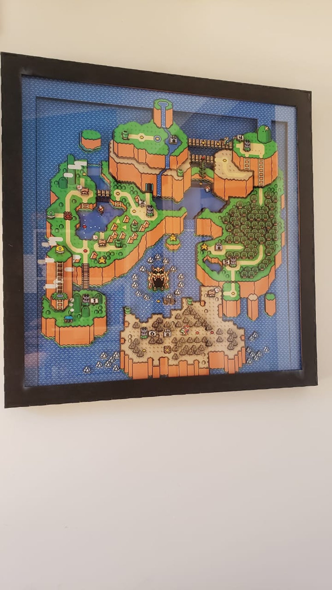 Super Mario World Shadowbox - - Etsy