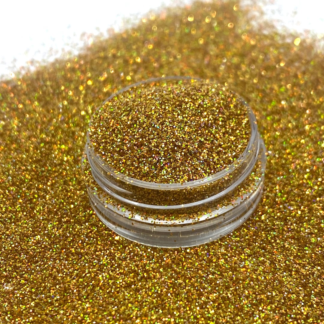 Gold Fine Glitter, Polyester Glitter, Nail Art, Tumblers, Slime, Deco ...