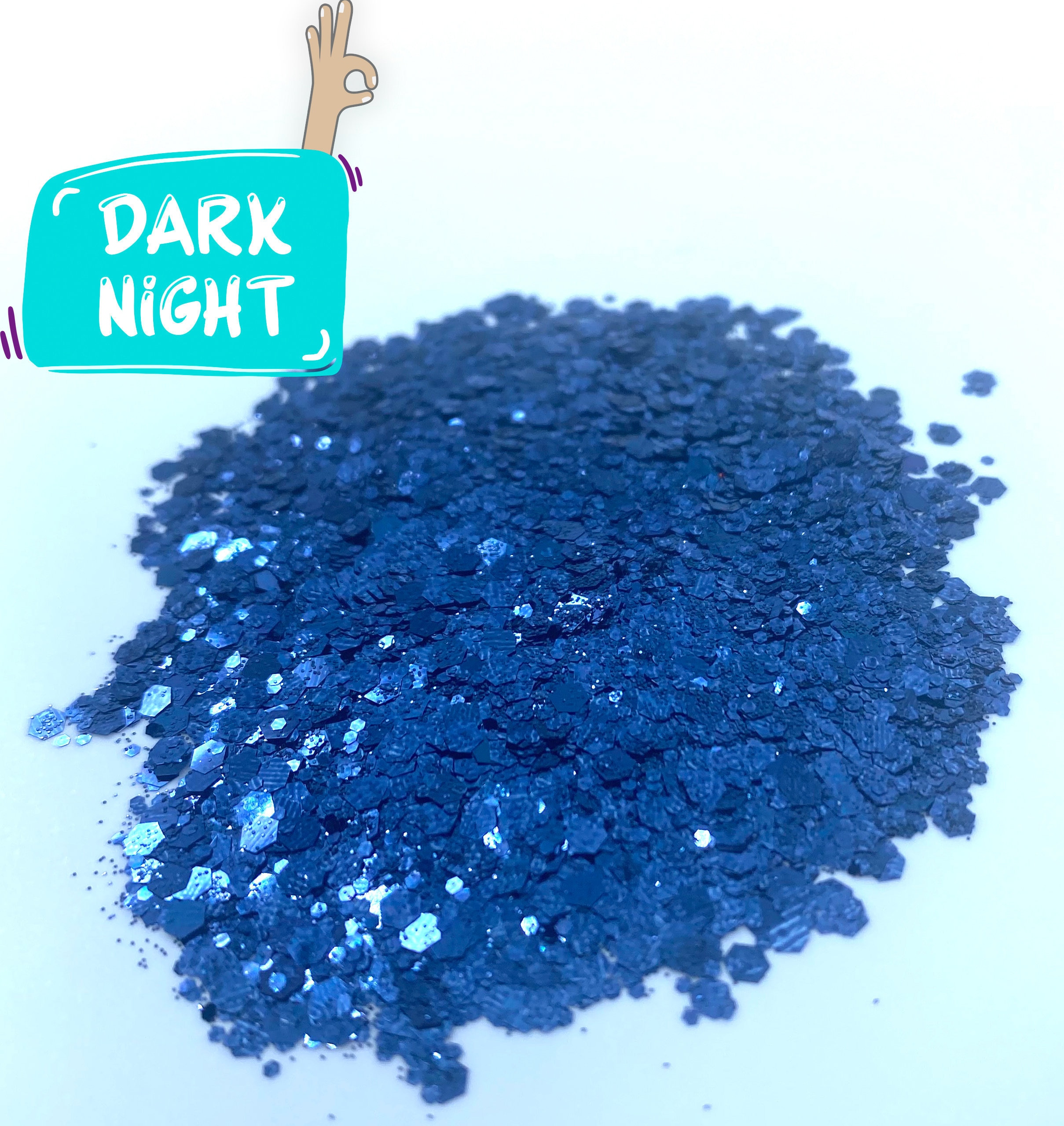 Navy Mix Glitter, Polyester Glitter, Tumblers, Slime, Deco, Crafts ...
