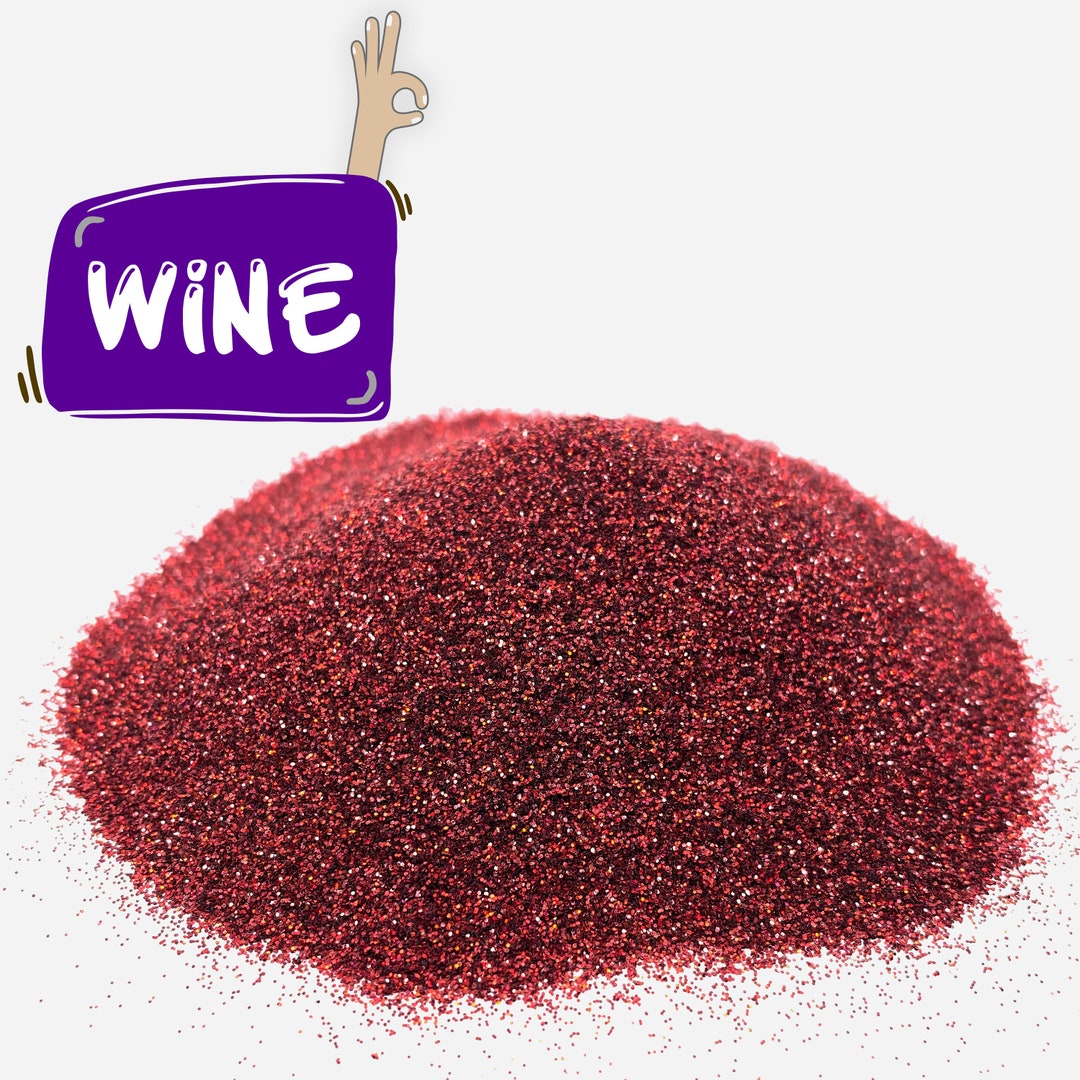 Wine Maroon Glitter, Maroon Glitter, Polyester Glitter, Nail Art ...