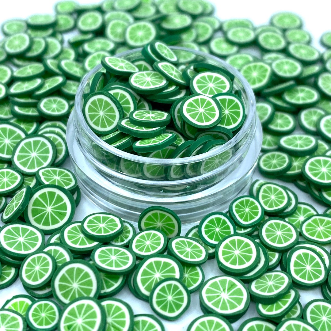 Fruit Lime Slice Clay Shape Glitter, Polyester Glitter, Nail Art ...