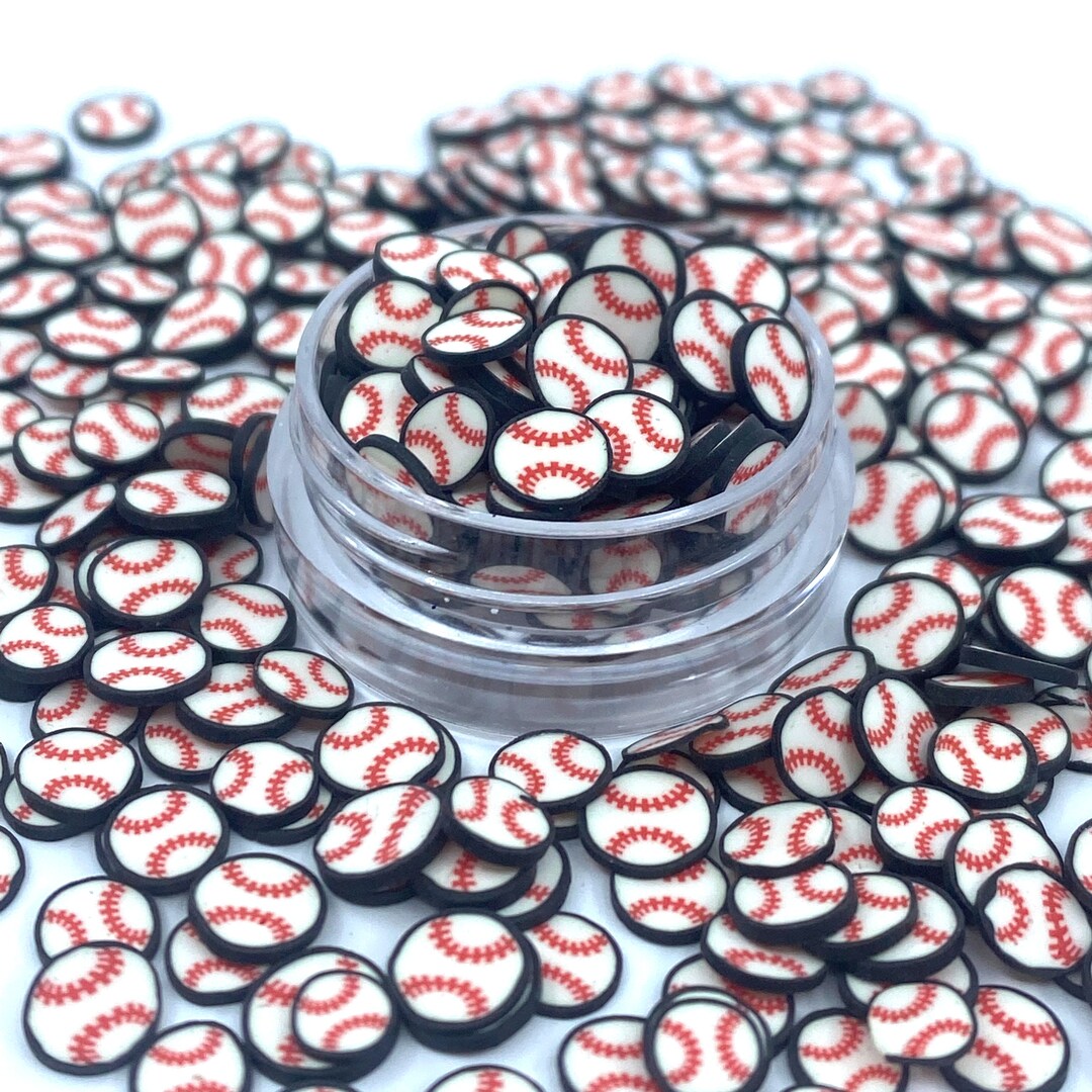 Baseball Clay Different Size Shape Glitter, Polyester Glitter, Tumblers ...