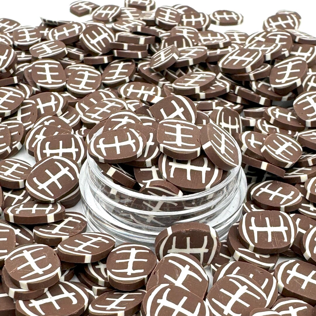 Football Clay Different Shape Glitter, Sports, Polyester Glitter ...
