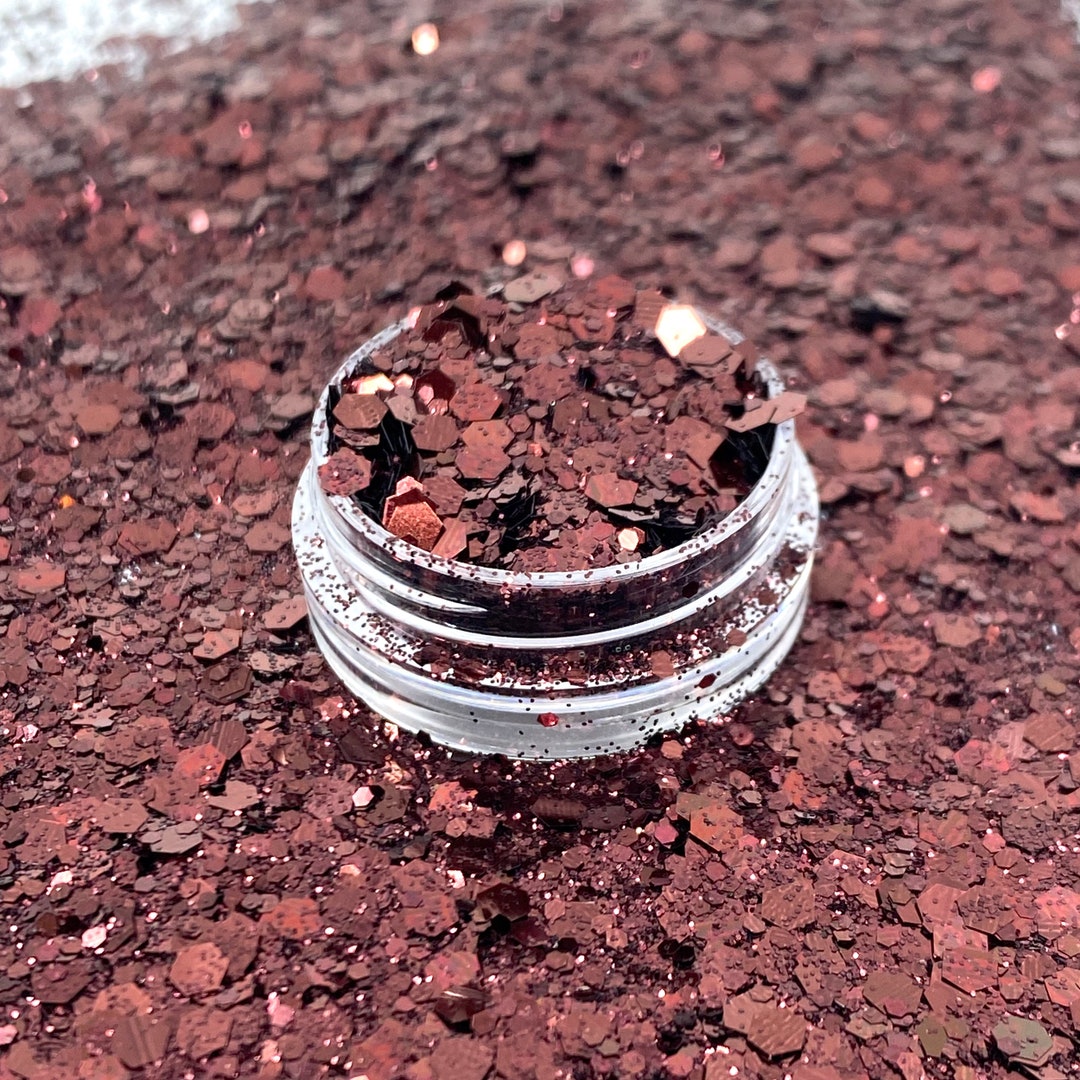 Deep Red Mix Glitter, Maroon Glitter, Polyester Glitter, Nail Art ...