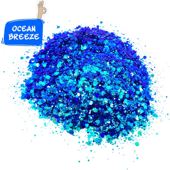 Ocean Blue Shifting Mix Glitter Ocean Polyester Glitter - Etsy