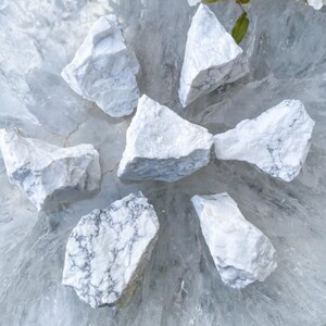 White Howlite Rough Raw Natural Stones Bulk White Howlite | Etsy