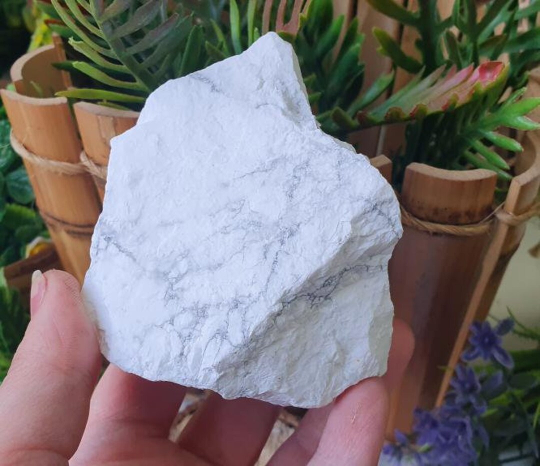 White Howlite Rough LARGE Raw Natural Stones Bulk White Howlite, a ...