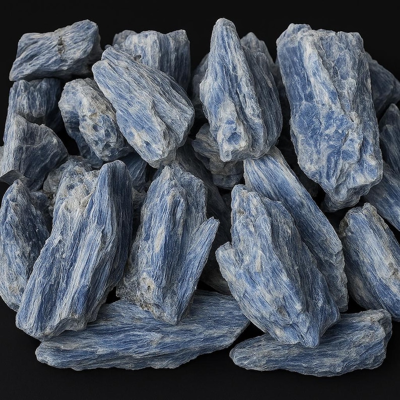 Raw Blue Kyanite Blades: Natural Healing Crystals From Brazil - Etsy