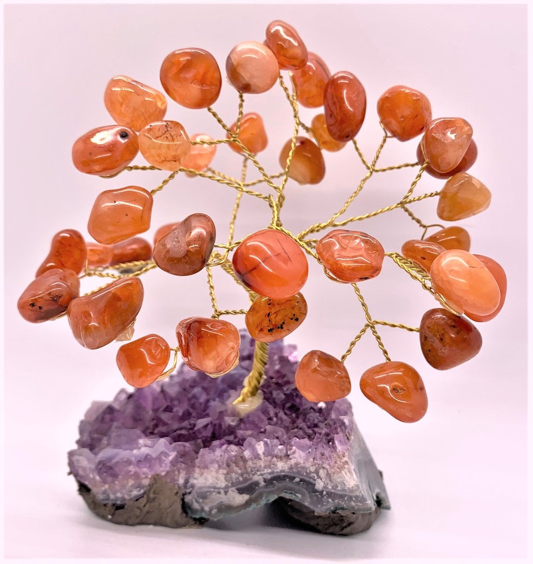 Tree-handmade Sculpture Crystal - Crystal Tree Sculpture - With ...
