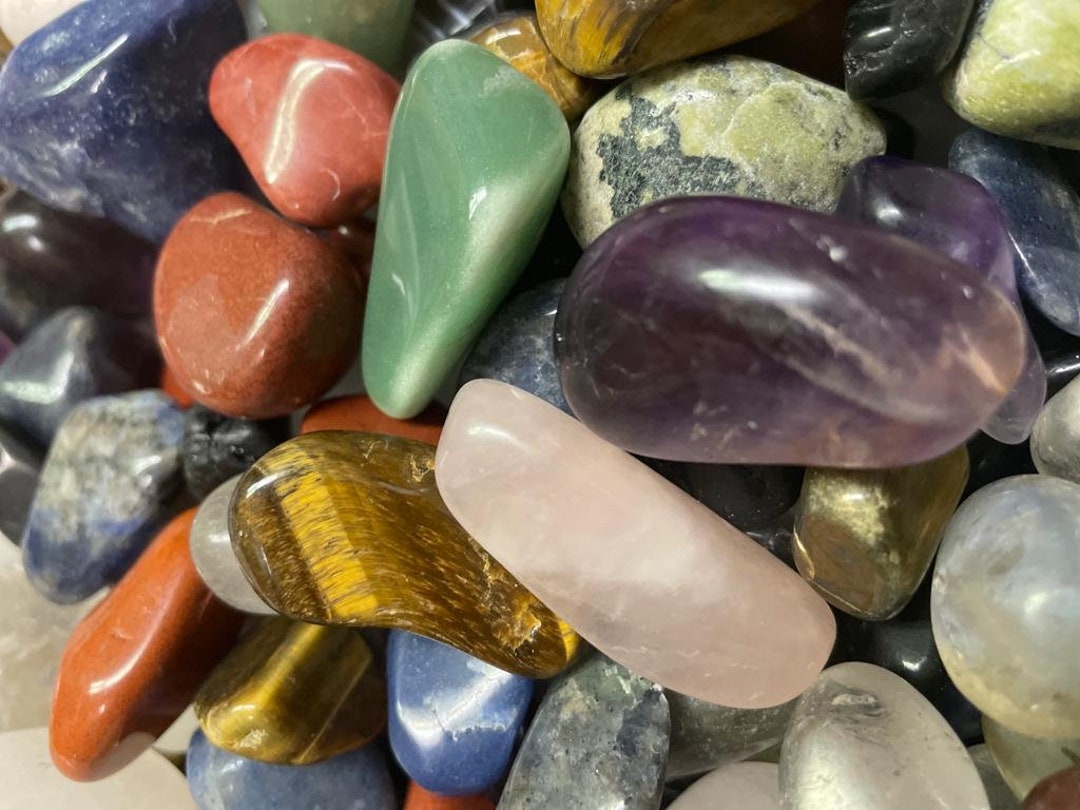 Assorted Mixed Tumbled Stones, Wholesale, Bulk Lot Assorted Tumbled ...