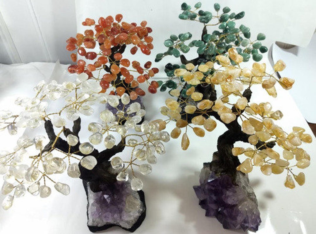 Gemstone Tree Amethyst Cluster Base choose 10 Styles Multi Gemstone ...