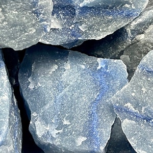 Blue Quartz Rough Natural Stones: Choose 1 Lb, 2 Lbs 5 Lbs or 11 Lbs ...